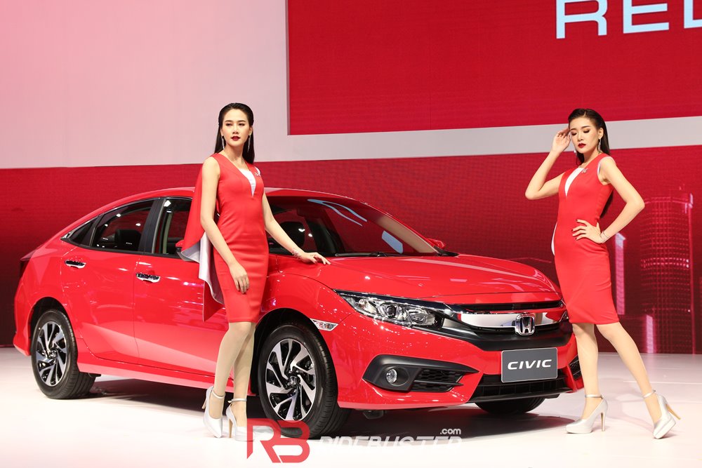 พาชม ตัวจริง Honda Civic Red Rally ตัวจริง จาก Motor Expo | Ridebuster.com