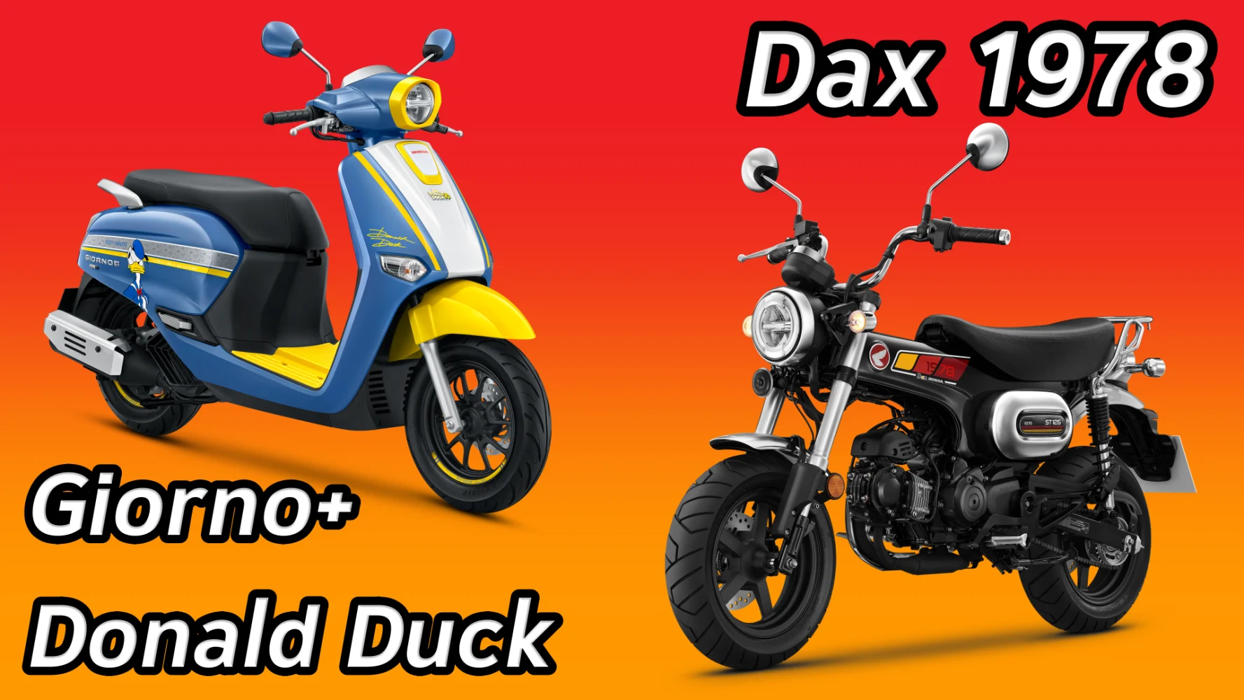 Thai Honda เปิดตัว 2 โมเดลพิเศษ ‘New Giorno+ Donald Duck’ และ ‘New DAX ...